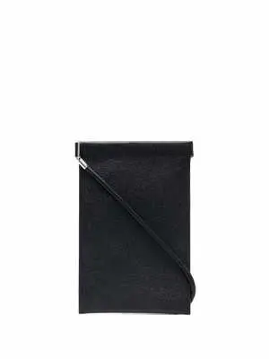 MAISON MARGIELA Four-stitch Leather Phone Holder - Black