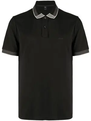 BOSS Panelled-collar Polo Hirt