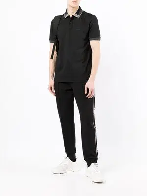 BOSS Panelled-collar Polo Hirt