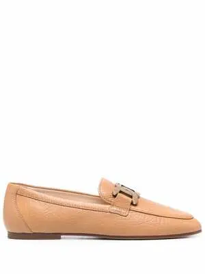 TOD'S Kate Leather Loafers - Neutrals
