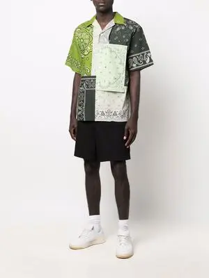 Kenzo Bandana-patchwork Short-sleeve Shirt