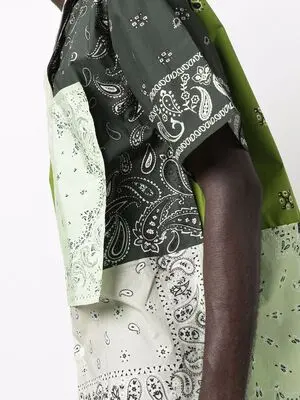 Kenzo Bandana-patchwork Short-sleeve Shirt