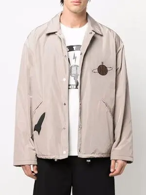 JUST DON Patch-detail Shirt Jacket