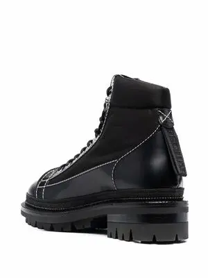 Dsquared2 Paneled Lace-up Ankle Boots