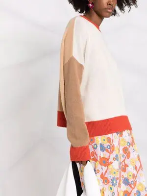 Marni Rear Tie-fastening Jumper - Neutrals