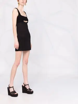 Saint Laurent Cut-out Sleeveless Mini Dress