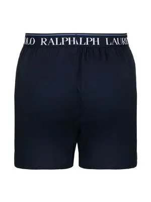 Polo Ralph Lauren Logo-waistband Boxers Set Of 3 - Blue