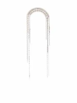 WOUTERS & HENDRIX Serpentine Chain Statement Earring - Silver