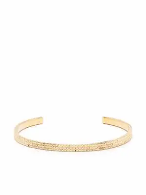 WOUTERS & HENDRIX Textured Bangle Bracelet - Gold