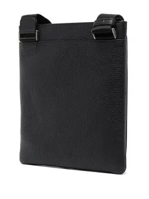 FERRAGAMO Rubberized Calf Leather Cross Body Messenger Bag