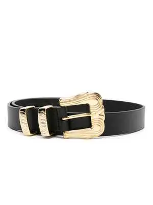 BLACK & BROWN Diana Curb-Chain Belt Black