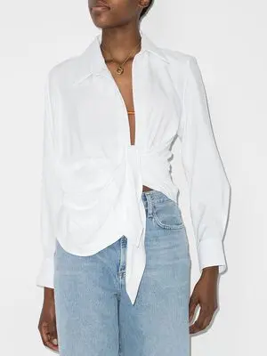 Jacquemus Le Bahia Long-sleeve Shirt - White