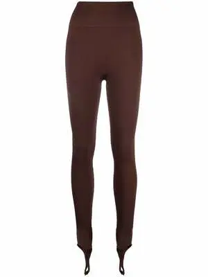ANDREĀDAMO Open-toe Ribbed Leggings