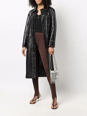 ANDREĀDAMO Open-toe Ribbed Leggings