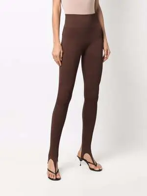ANDREĀDAMO Open-toe Ribbed Leggings