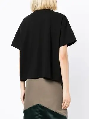 Sacai Piercing Crew-neck Cotton T-shirt