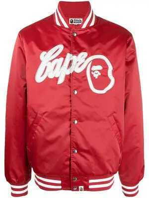 A BATHING APE Logo Patch Bomber Jacket