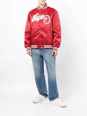 A BATHING APE Logo Patch Bomber Jacket