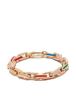 LAUREN RUBINSKI Lauren Rubinski 14kt Yellow Gold Rainbow Enamel Bracelet
