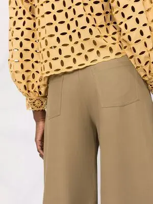 Alberta Ferretti High-waisted Wide-leg Trousers