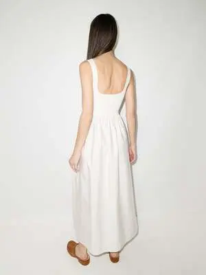 Matteau Square-neck Maxi Dress - Neutrals