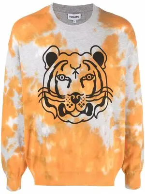 Kenzo Tiger Head Tie-dye Sweatshirt