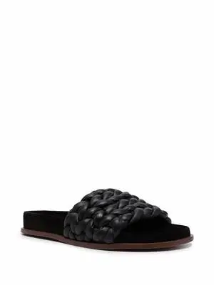 Chloé Woven Strap Sandals - Black