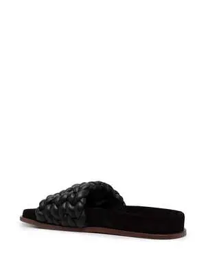 Chloé Woven Strap Sandals - Black