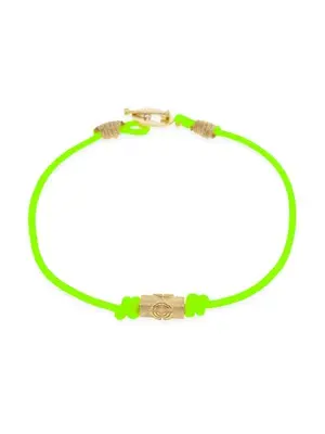 Luis Morais 14k Gold & Braided Cord Bracelet