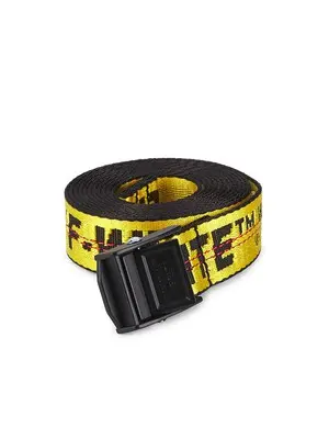 Off-White Women's Mini Classic Industrial Belt - Yellow Black - Yellow Black