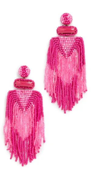 Deepa Gurnani Deepa Jody Earrings - Hot Pink
