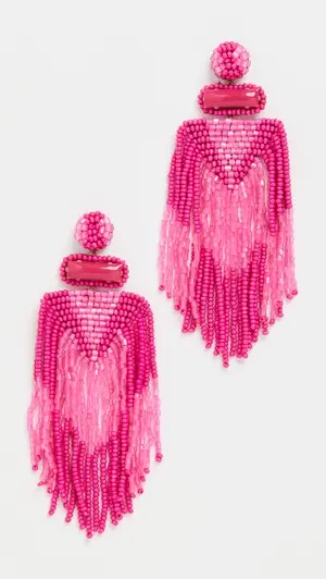 Deepa Gurnani Deepa Jody Earrings - Hot Pink