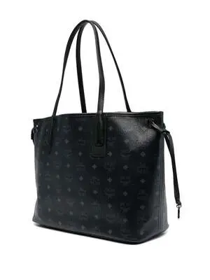 Mcm Medium Liz Reversible Tote - Black