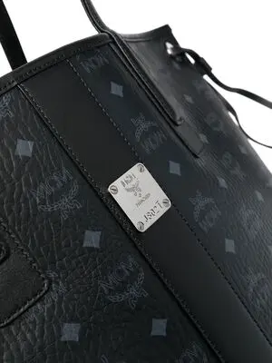 Mcm Medium Liz Reversible Tote - Black