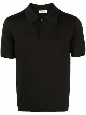Sandro Short-sleeve Knitted Polo Shirt - Black