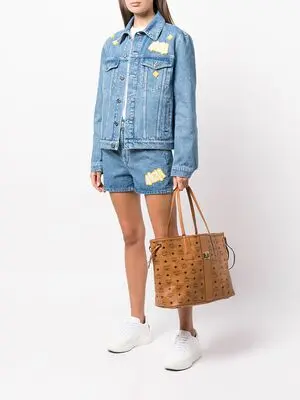 Mcm Liz Reversible Tote - Brown