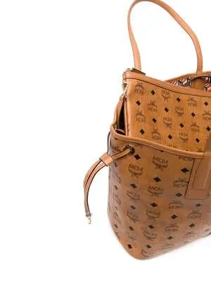 Mcm Liz Reversible Tote - Brown