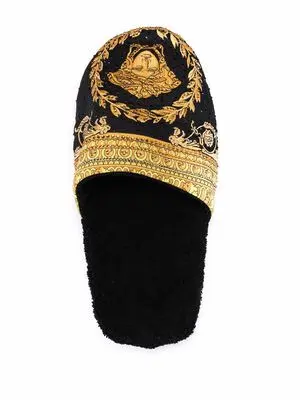 Versace I Barocco Print Slippers