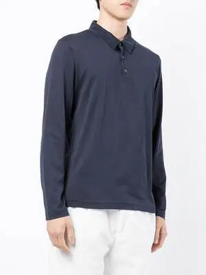 Sunspel Button-up Long-sleeved Polo Shirt