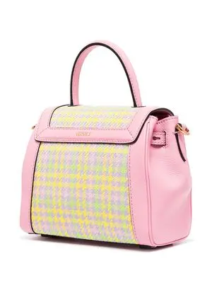 Versace La Medusa Houndstooth Tote Bag