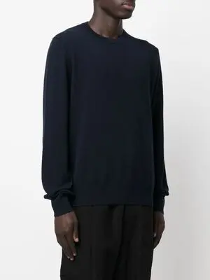 THE ROW Crew Neck Cashmere Sweater - Blue