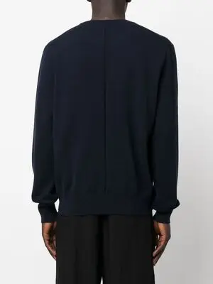 THE ROW Crew Neck Cashmere Sweater - Blue