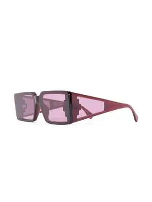 MARCELO BURLON COUNTY OF MILAN Fagus Square-frame Sunglasses - Red