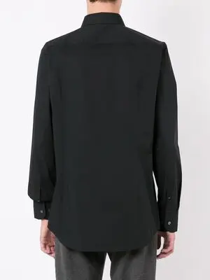 BOSS Curved-hem Button-down Shirt