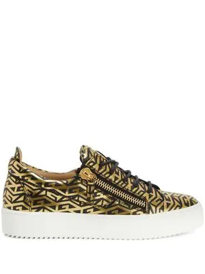 GIUSEPPE ZANOTTI Gail Monogram Sneakers - Gold