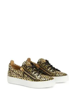 GIUSEPPE ZANOTTI Gail Monogram Sneakers - Gold