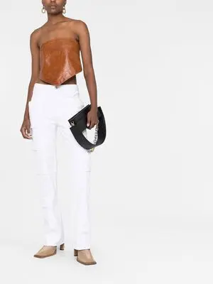 Isabel Marant Étoile Vokayo Straight-leg Cargo Jeans - White