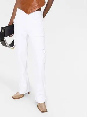 Isabel Marant Étoile Vokayo Straight-leg Cargo Jeans - White