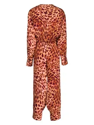 Stella McCartney Animal-print Tie-waist Jumpsuit