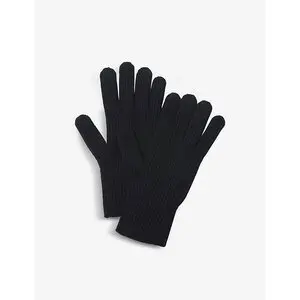 THE WHITE COMPANY Ribbed-detail Cashmere Gloves